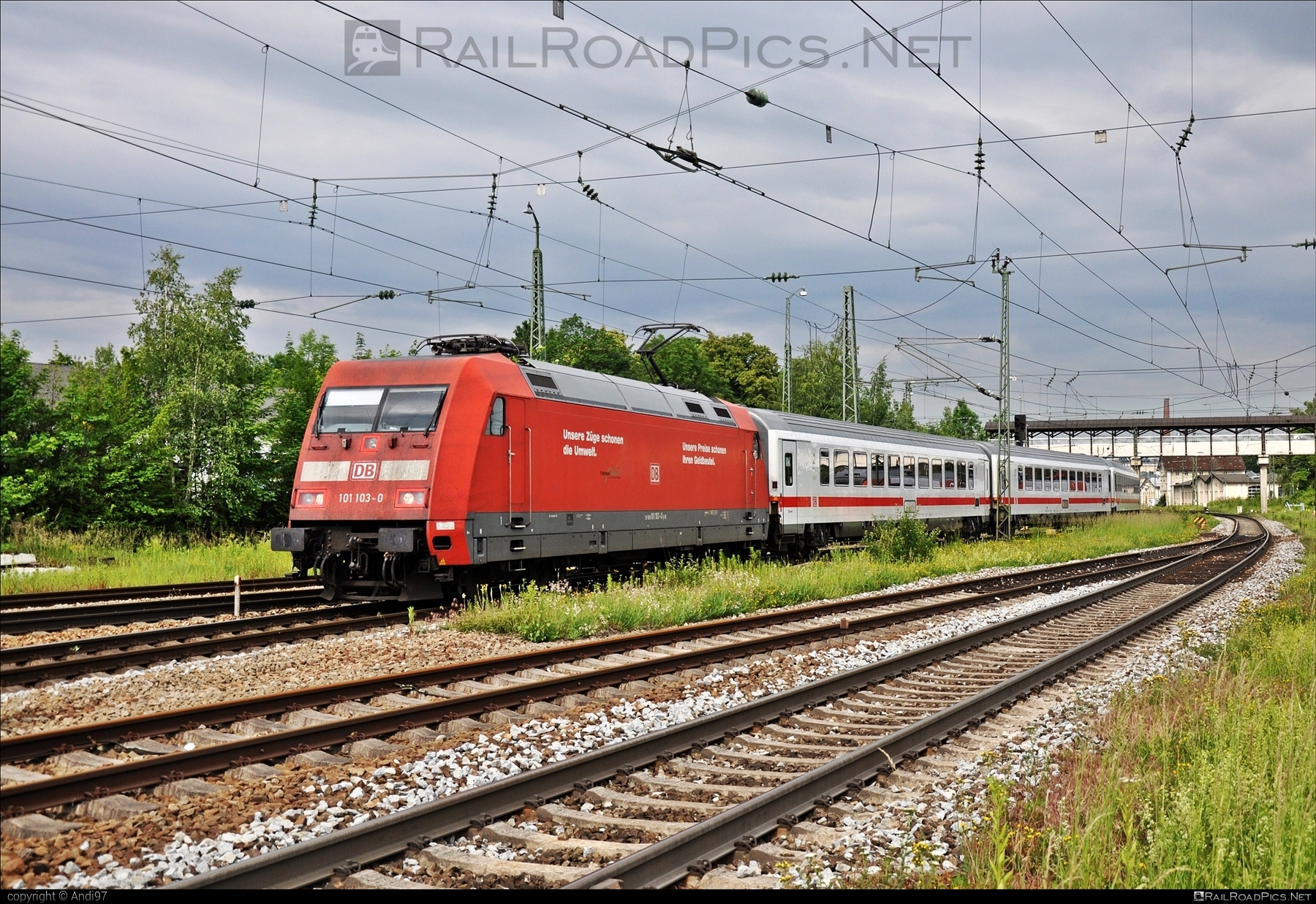 Adtranz DB Class 101 - 101 103-0 operated by Deutsche Bahn / DB AG ... Adtranz DB Class 101 - 101 103-0 operated by Deutsche Bahn / DB AG ...