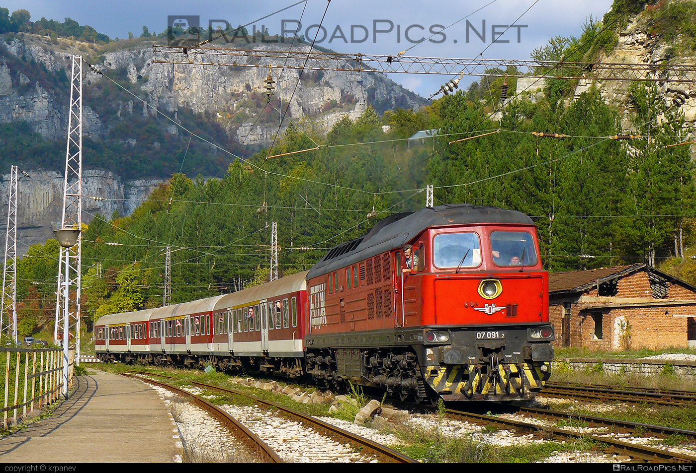 07 091.2 - Lugansk TE109 operated by Chemin de fer de l'Etat bulgare ...