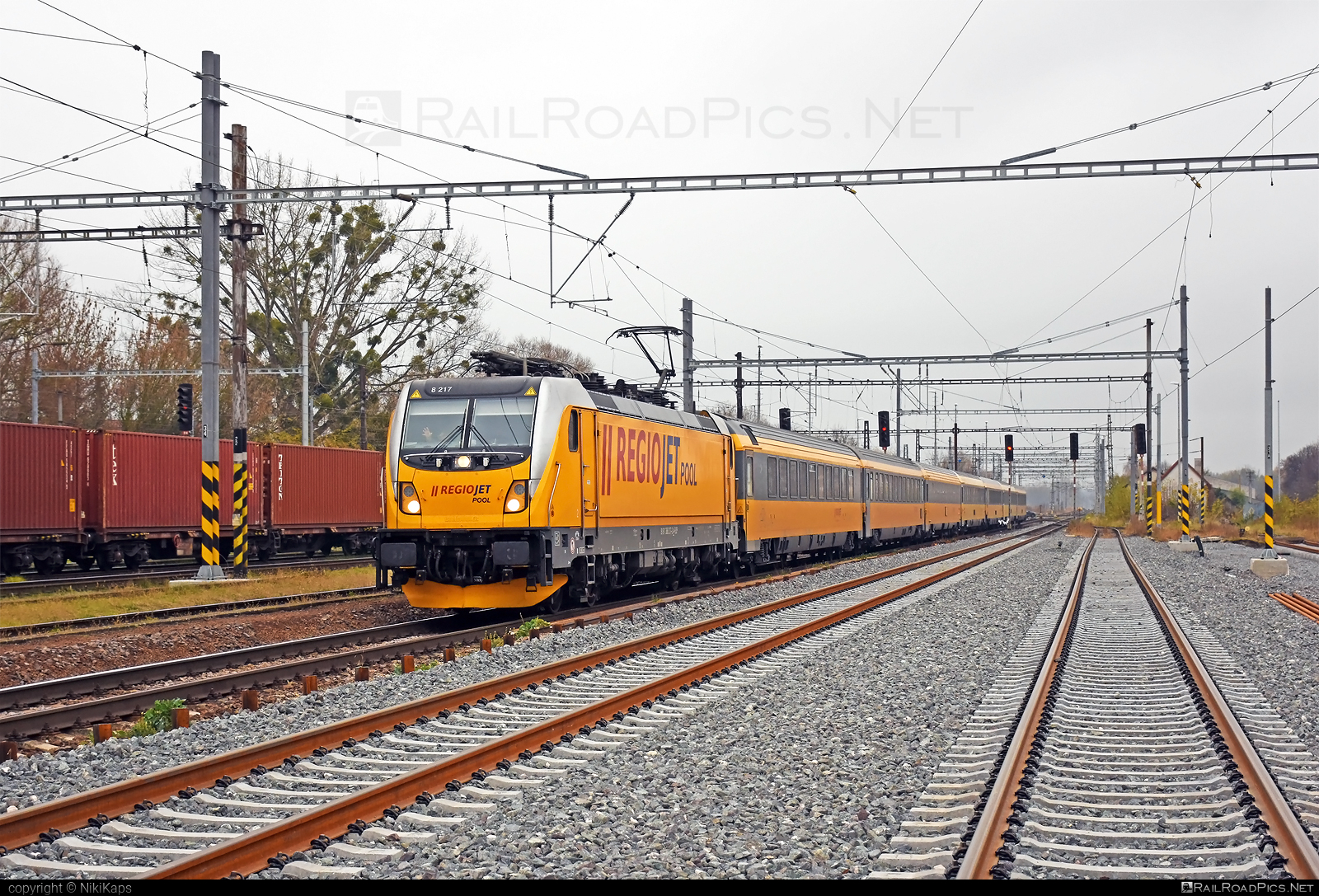 388 217-2 - Alstom TRAXX MS3 operated by RegioJet, a.s. - #alstom, # ...