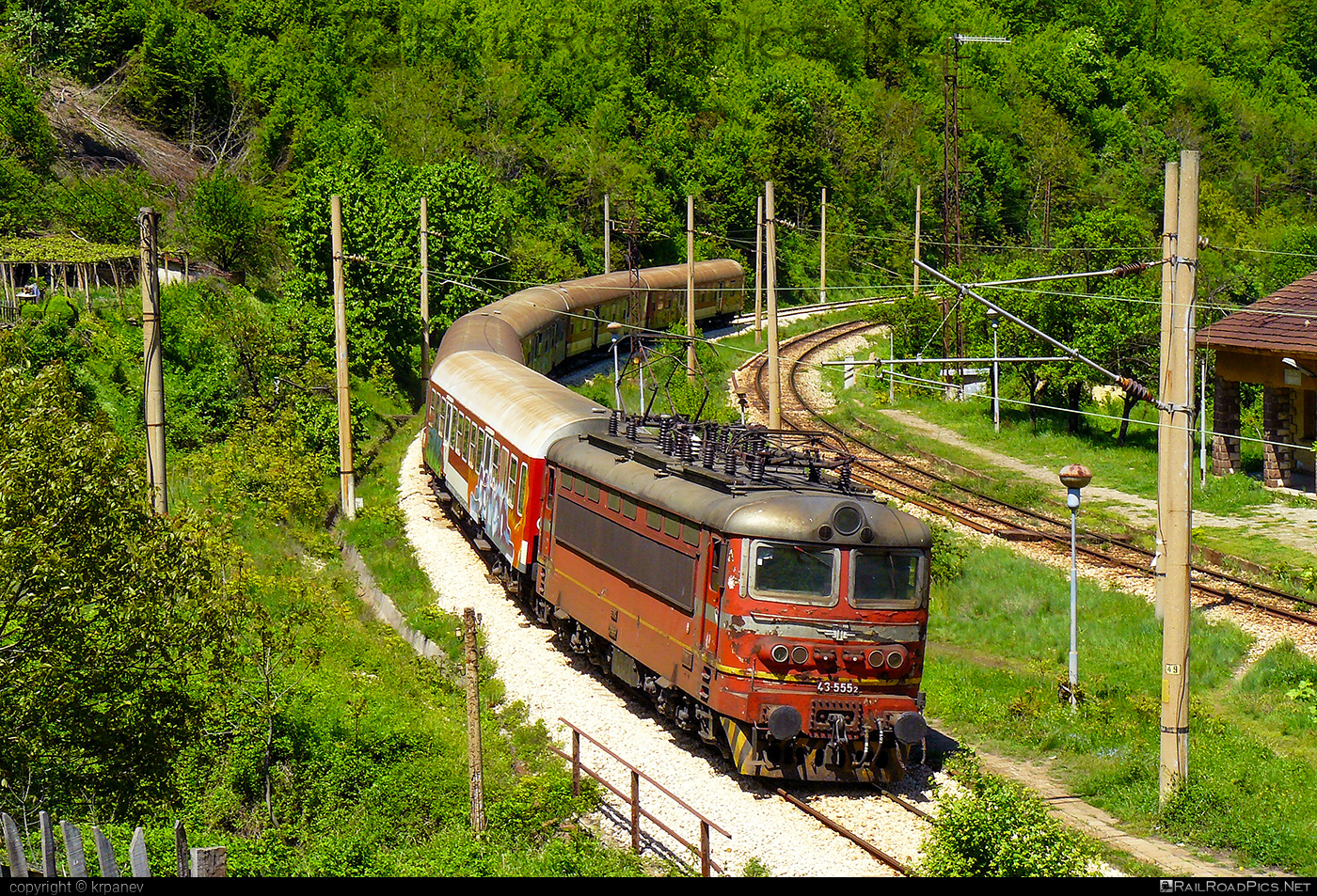 43 555.2 - Škoda 64E operated by Chemin de fer de l'Etat bulgare ...