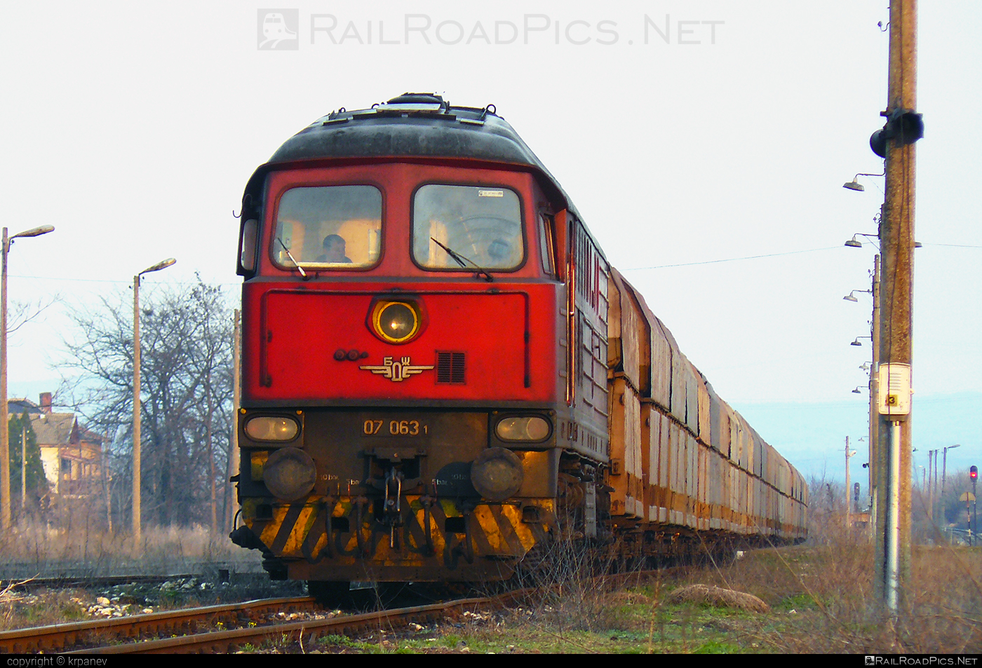 07 063.1 - Lugansk TE109 operated by Chemin de fer de l'Etat bulgare ...
