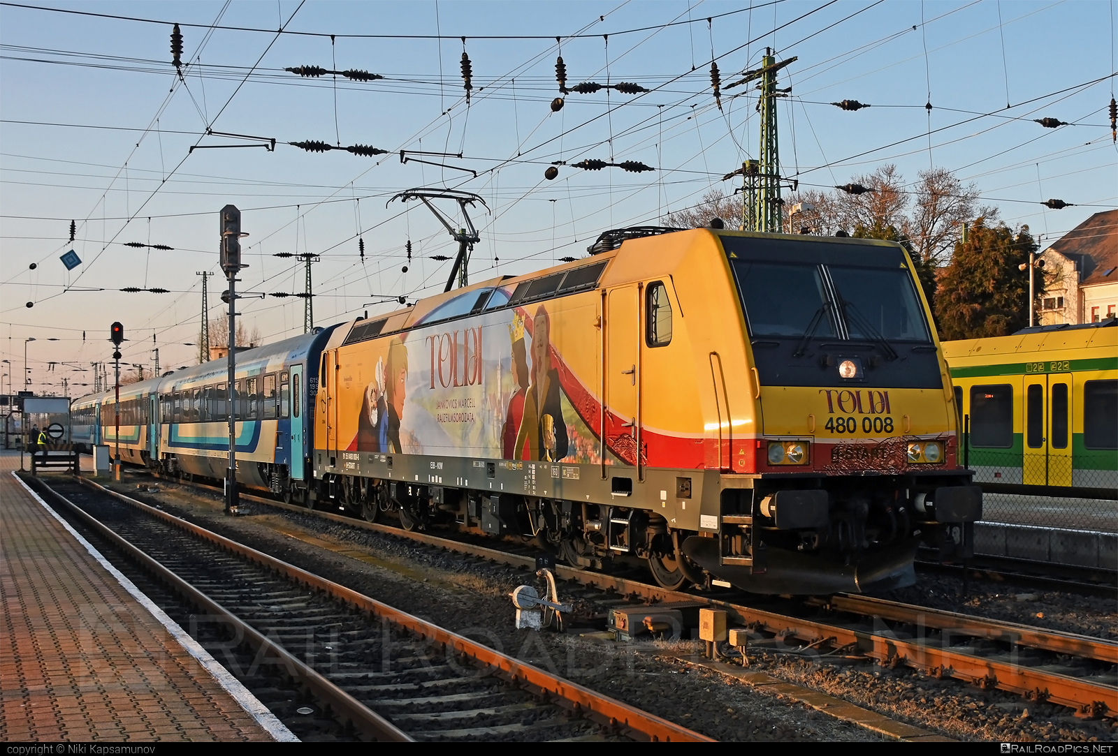 Bombardier TRAXX P160 AC2 - 480 008 operated by MÁV-START ZRt. taken by ...