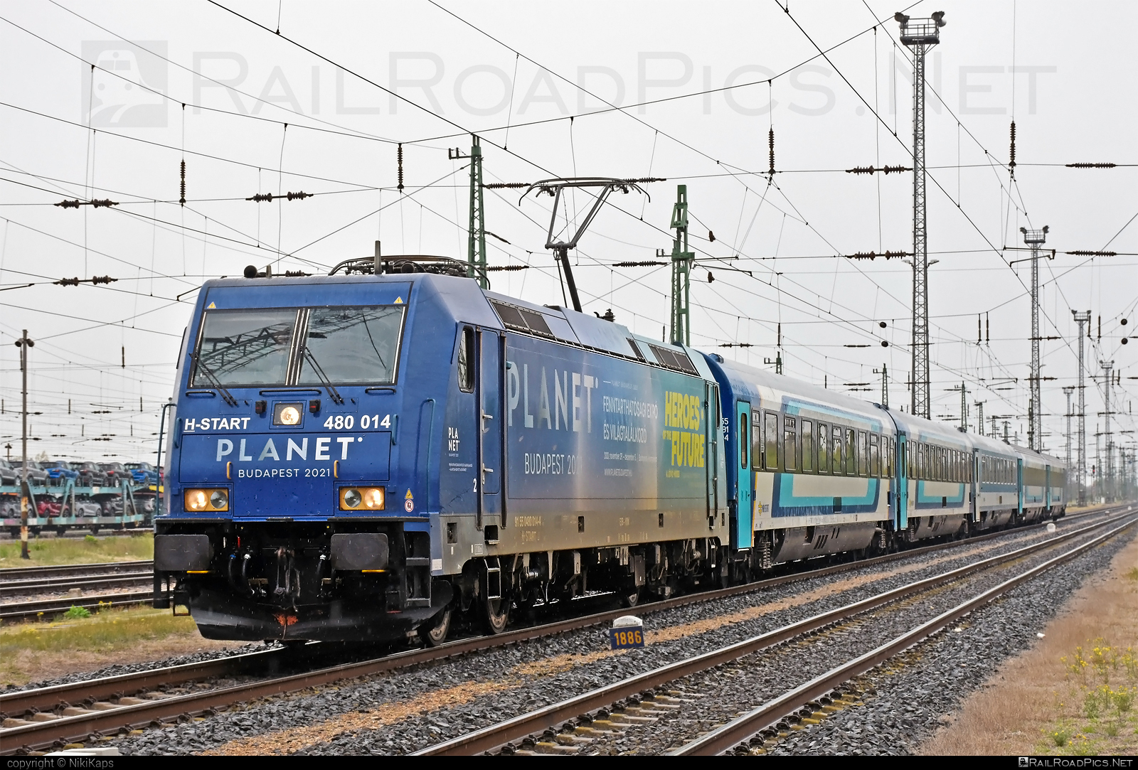 Bombardier TRAXX P160 AC2 - 480 014 operated by MÁV-START ZRt. taken by ...