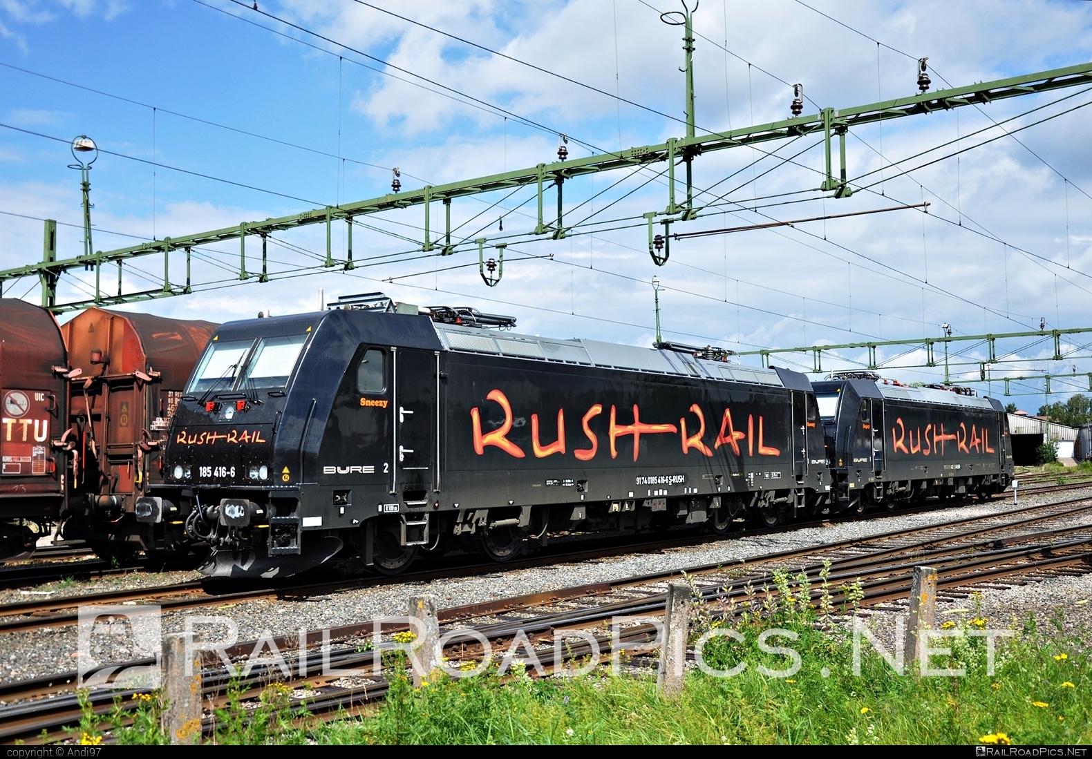 Bombardier TRAXX F140 AC2 - 185 416-6 operated by Rush Rail AB taken by ...