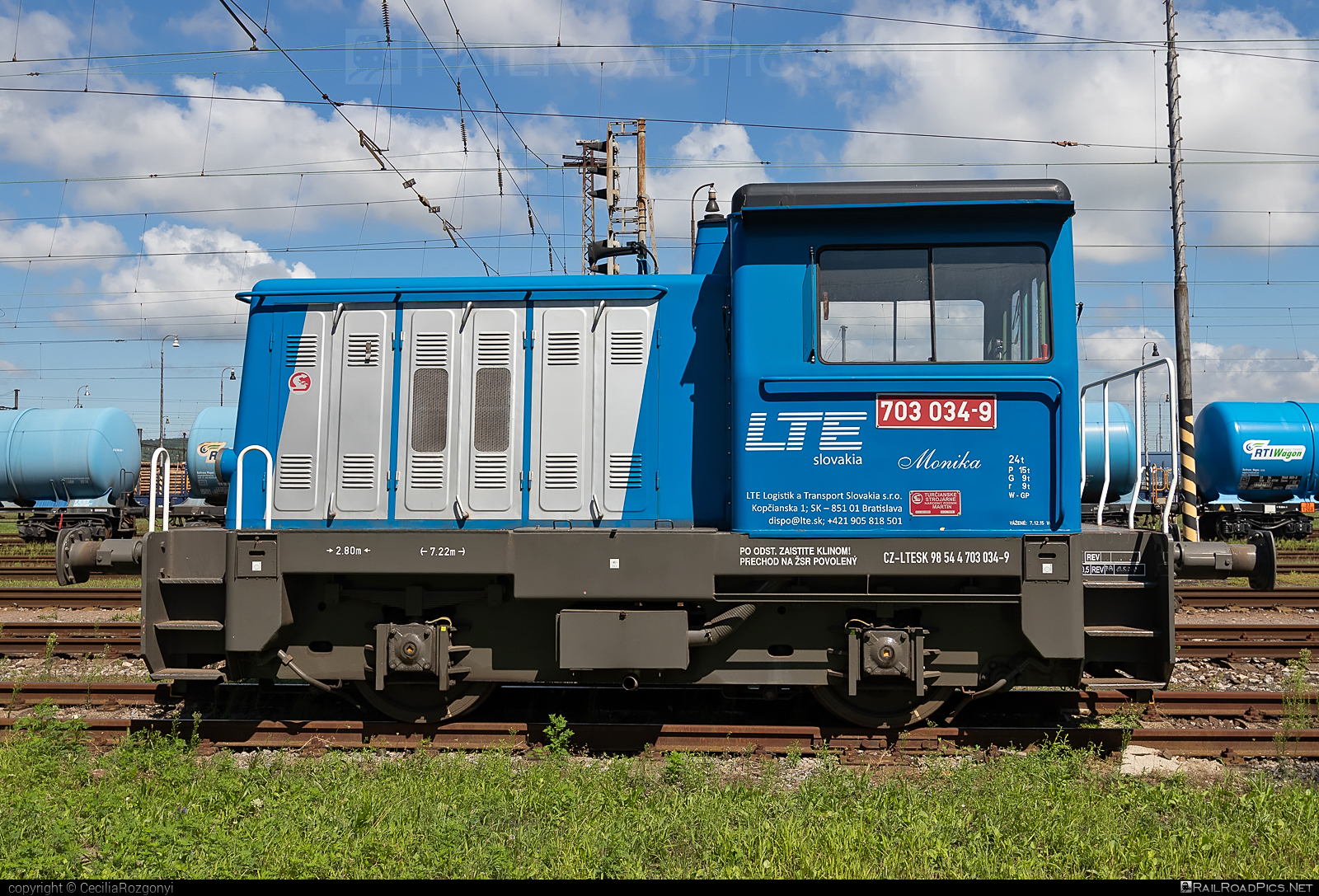 Turčianske strojárne Martin T 212.1 (703) - 703 034-9 operated by LTE ...
