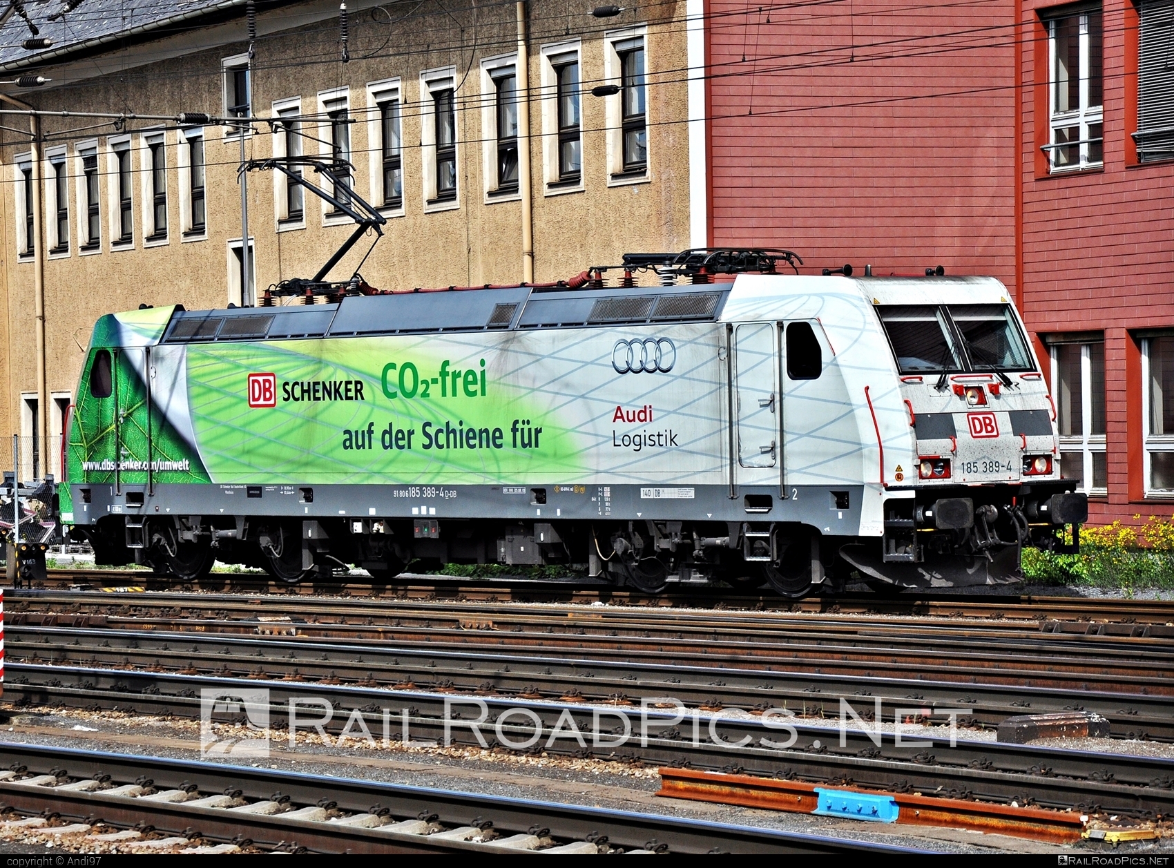 Bombardier TRAXX F140 AC2 - 185 389-4 operated by DB Cargo AG taken by ...