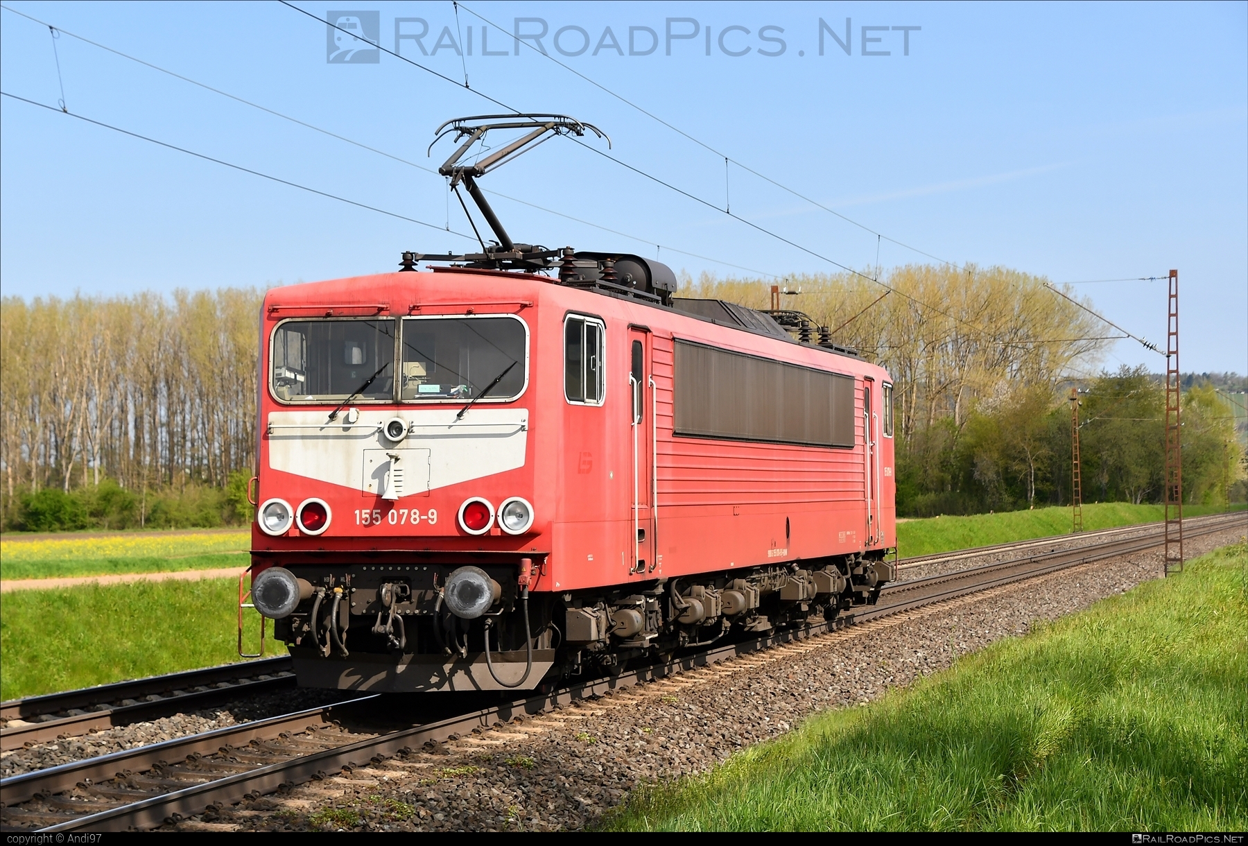 LEW Hennigsdorf DR Class 250 - 155 078-9 operated by BUDAMAR WEST GmbH ...